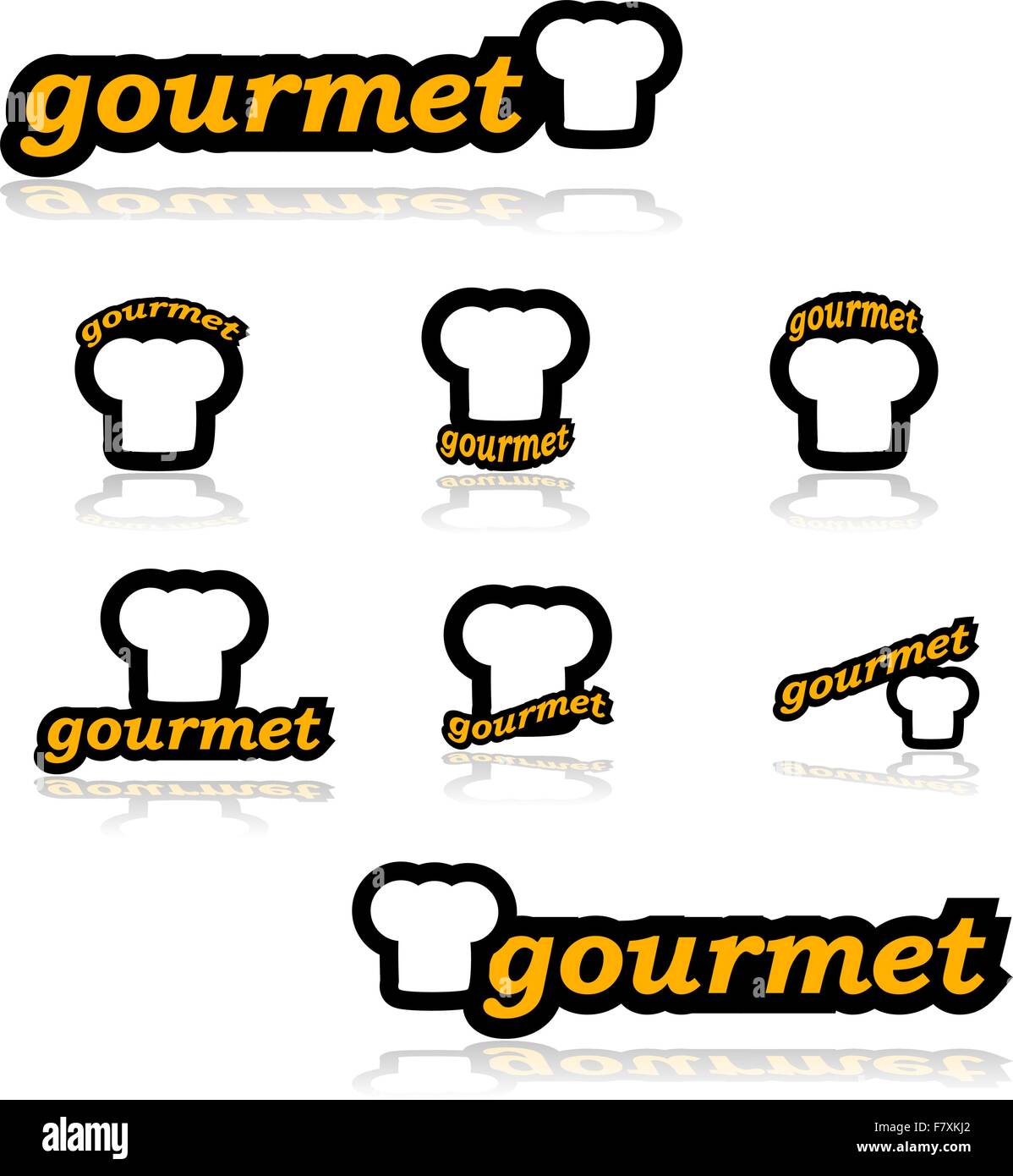 Group gourmet Stock Vector Images - Alamy