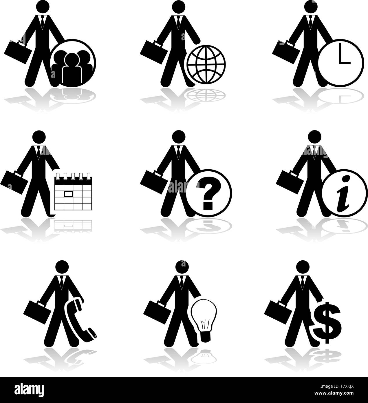 Businessman drawing dollar sign Black and White Stock Photos & Images ...