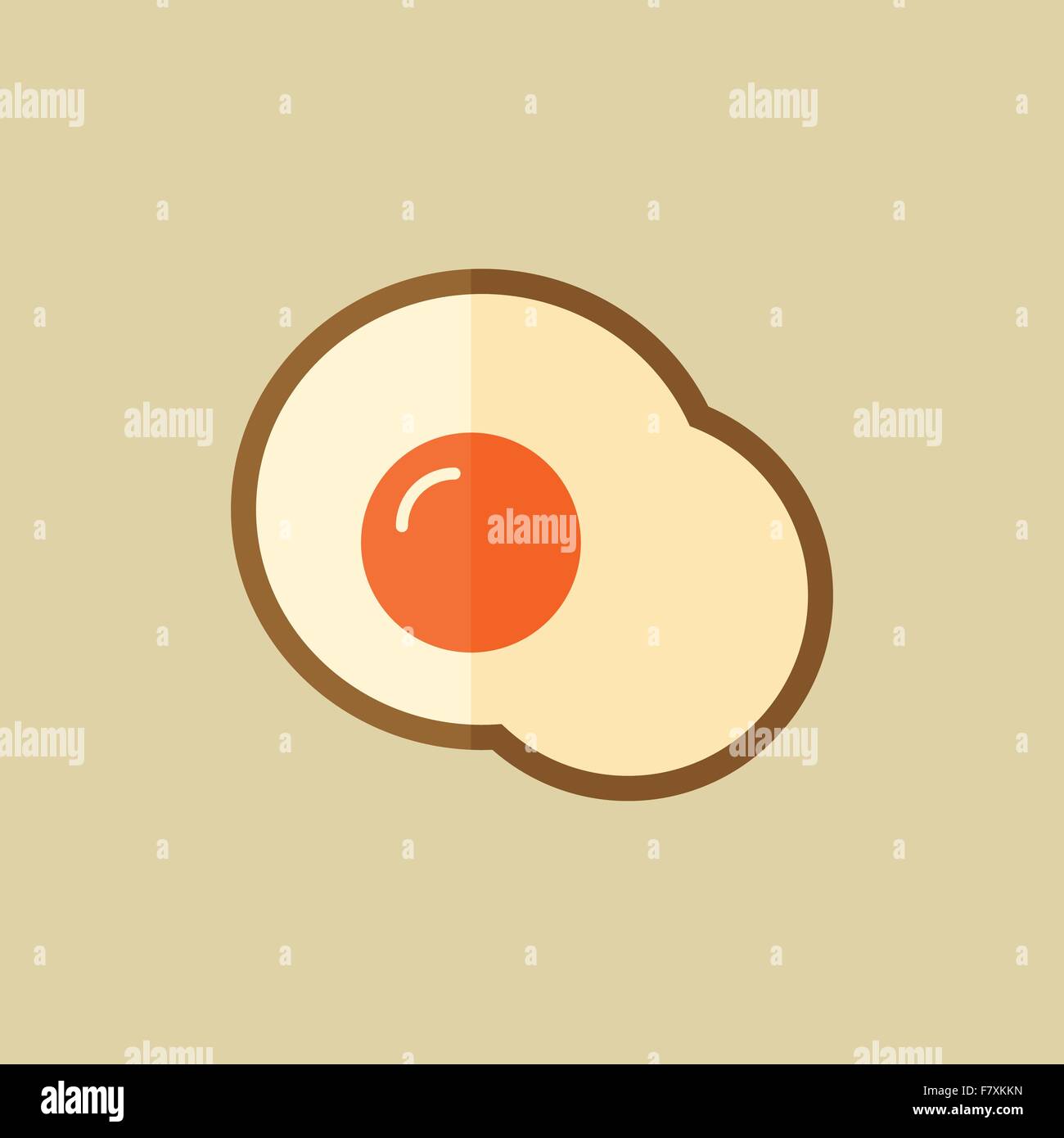 Breakfast food fried egg Stock Vector Images - Alamy