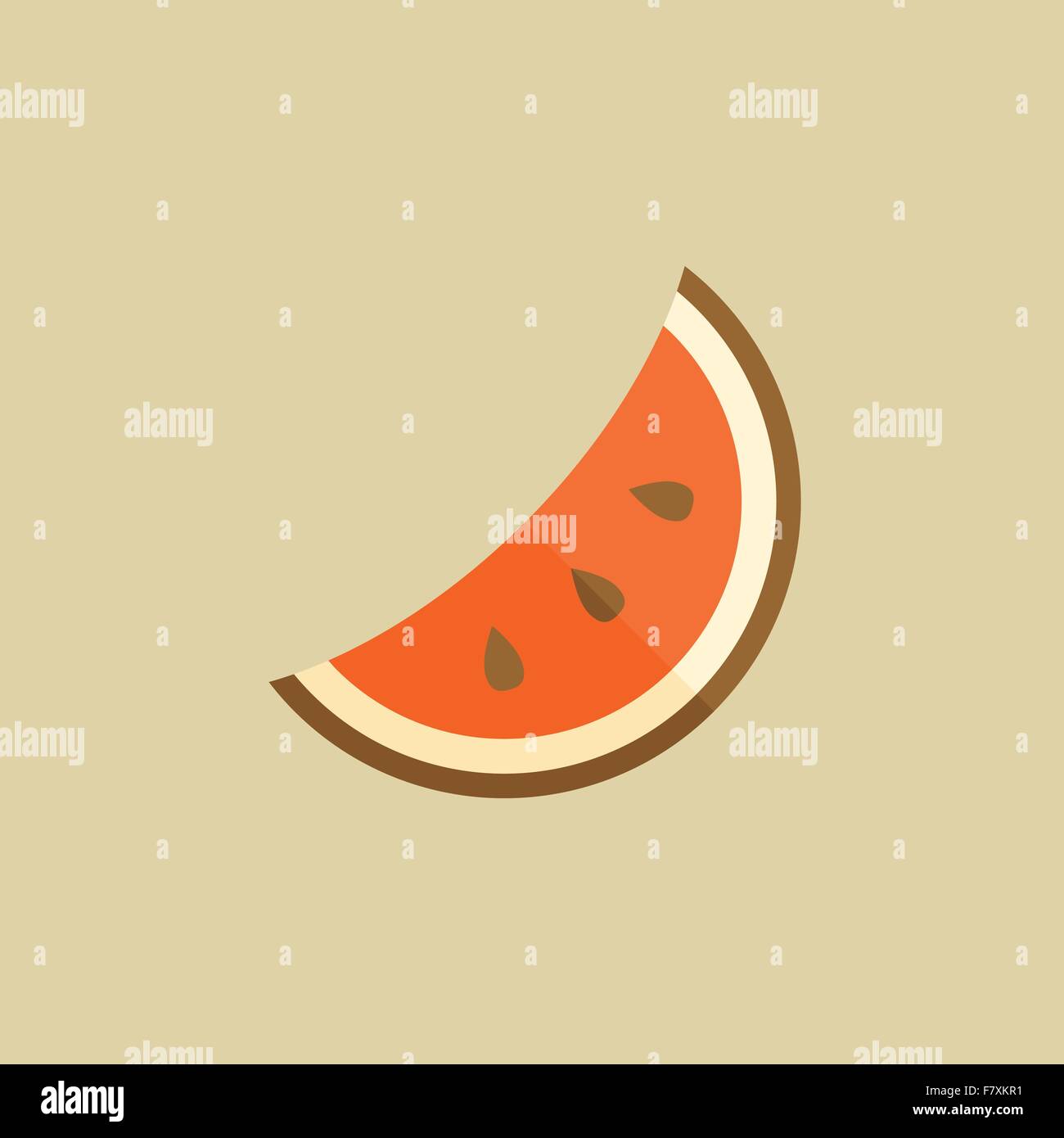 Watermelon. Food Flat Icon Stock Vector Image & Art - Alamy