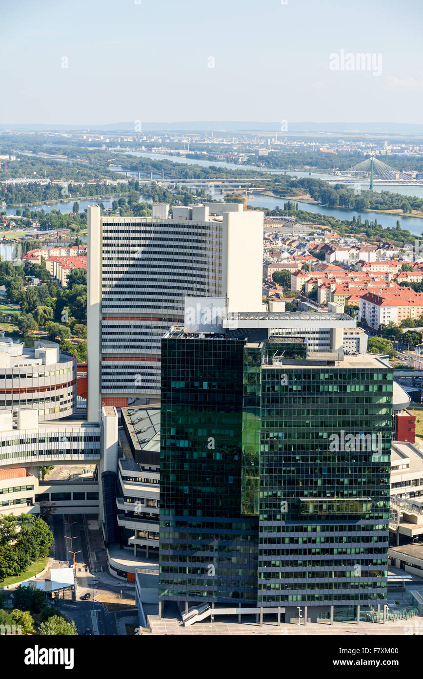 Aerial View Of Vienna City Skyline Stock Photo - Alamy