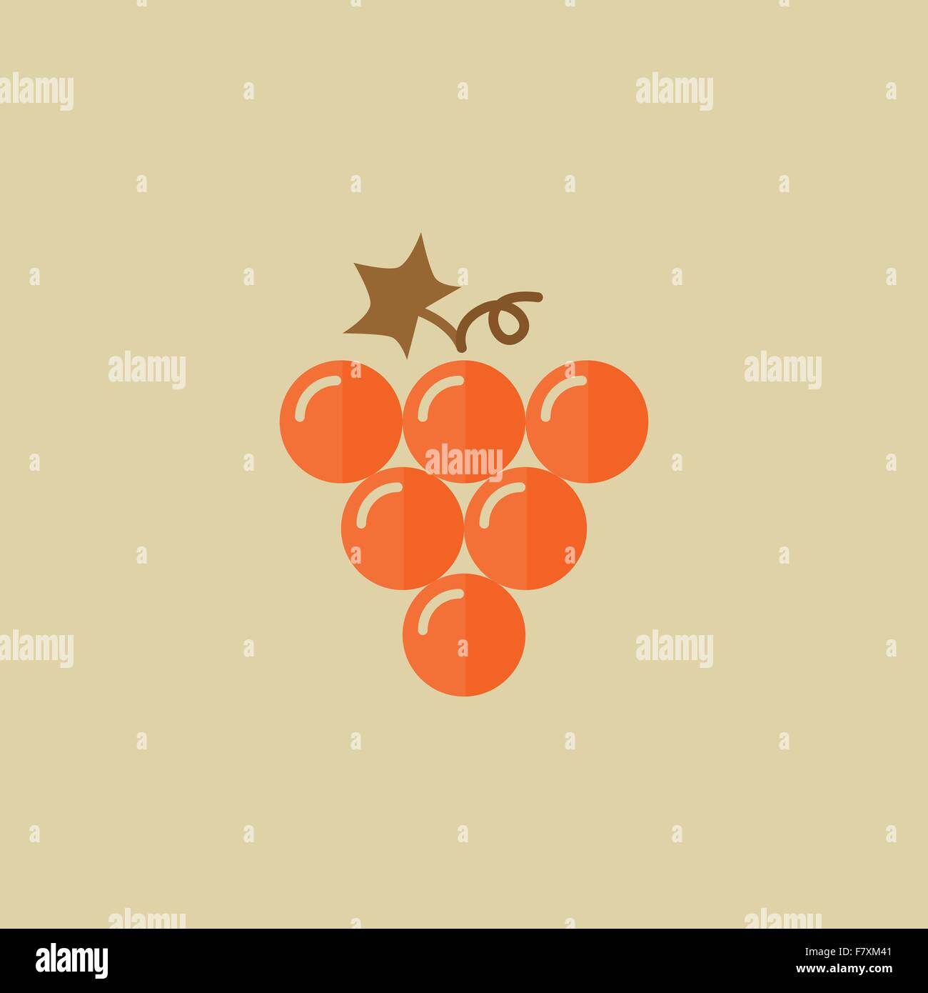 Grapes icon simple element hi-res stock photography and images - Alamy