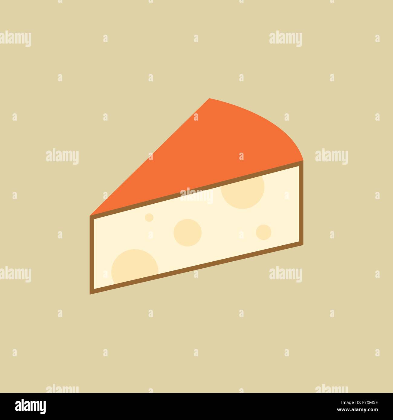 Cheese icon flat design Stock Vector Images - Alamy