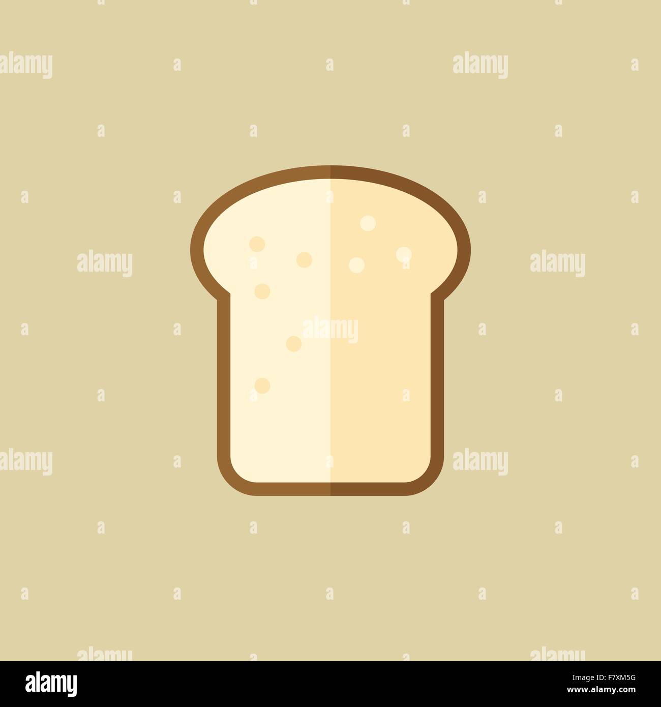 Bread. Food Flat Icon Stock Vector Image & Art - Alamy
