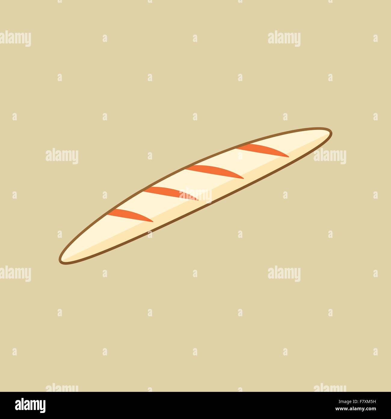 French baguette bread loaf Stock Vector Images - Alamy