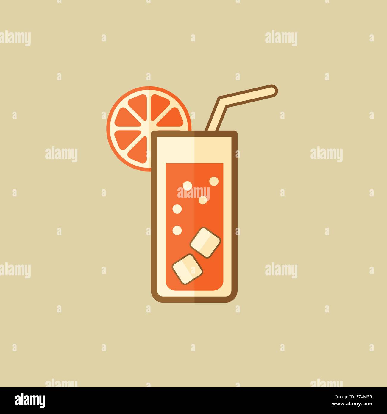 Cocktail. Drink Flat Icon Stock Vector Image & Art - Alamy