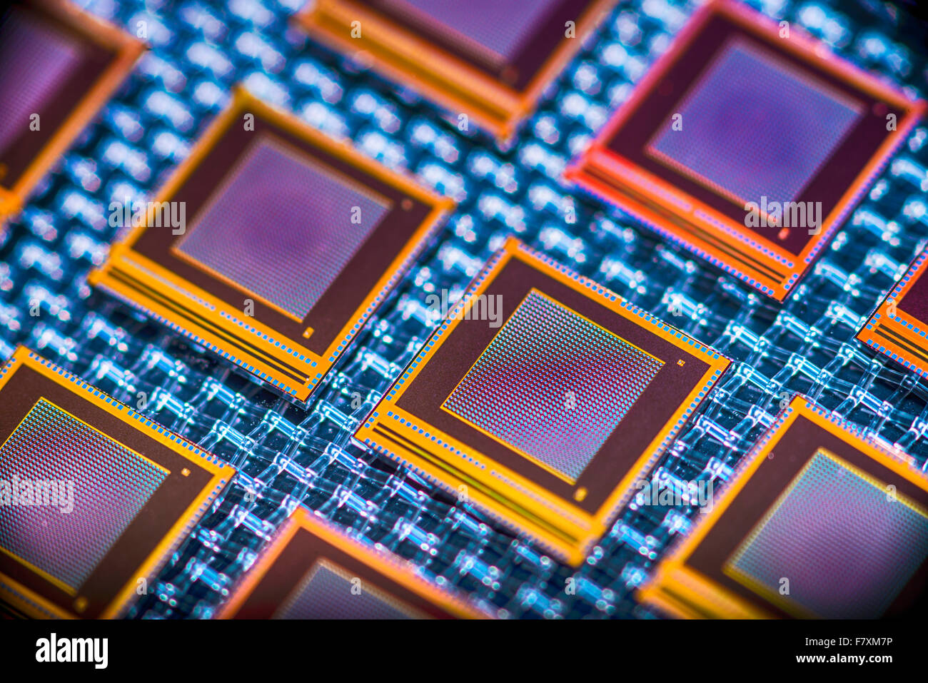 A close-up of a 64-by-64-pixel Vertically Integrated Photon Imaging ...