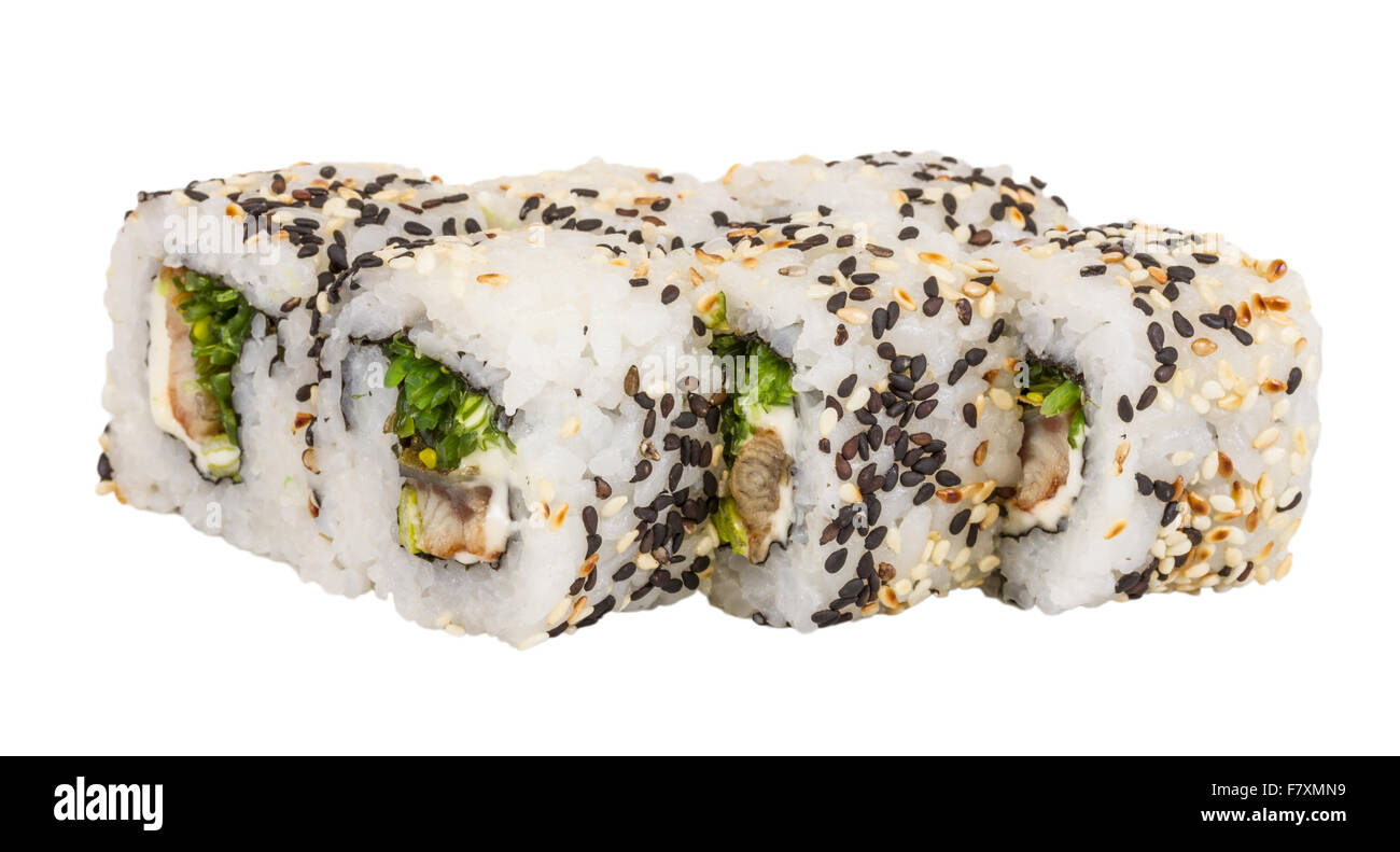 Japanese traditional Cuisine - Maki Roll with Nori , Cream Cheese and ...