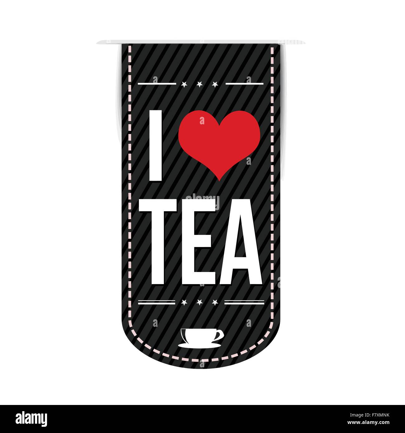 Teacup with ribbon Stock Vector Images - Alamy