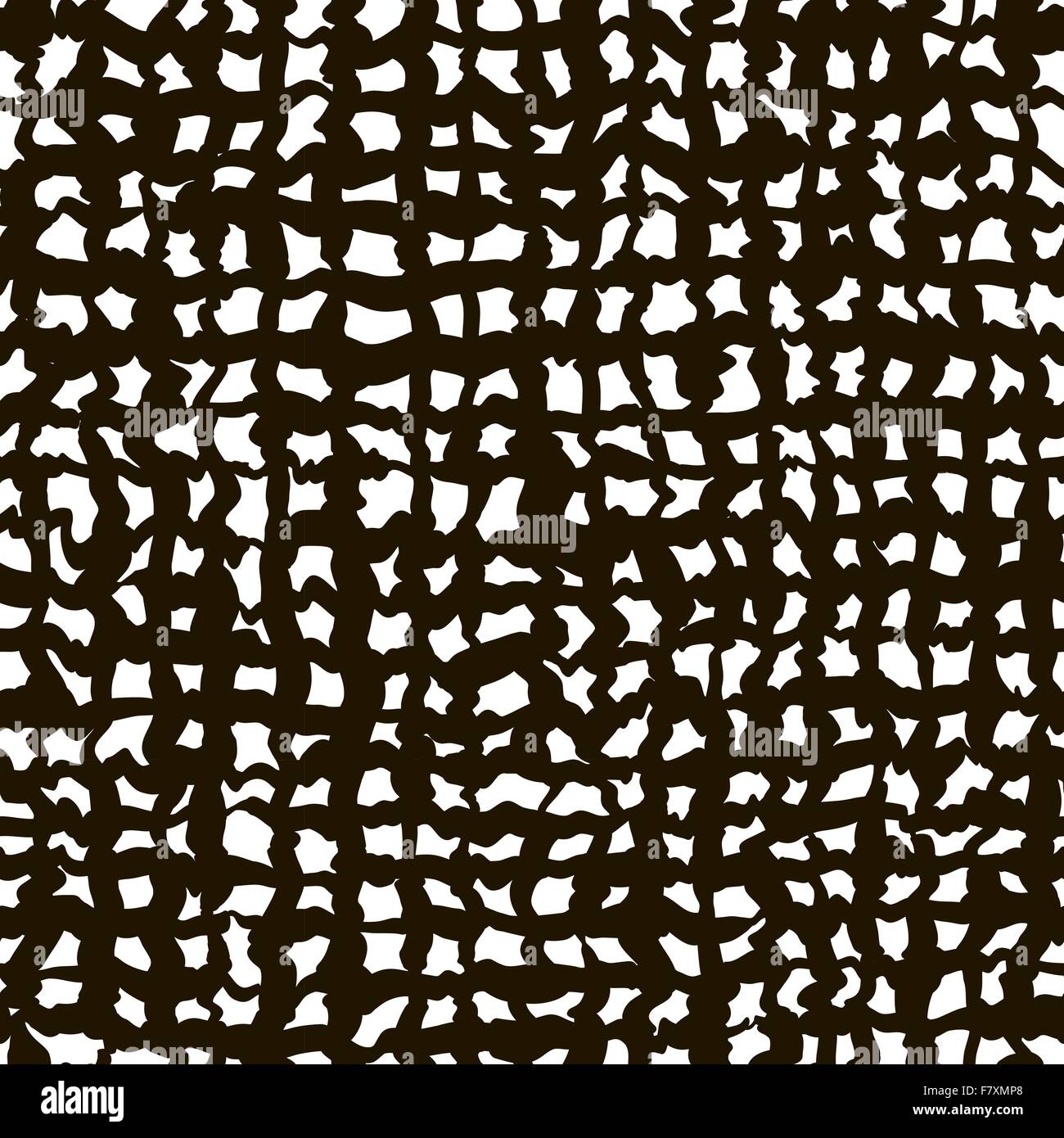 Rough Grid Black and White Texture. Abstract Seamless Pattern Stock ...