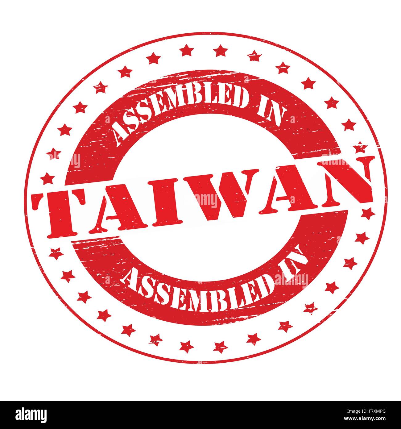 Assembled in Taiwan Stock Vector Image & Art - Alamy