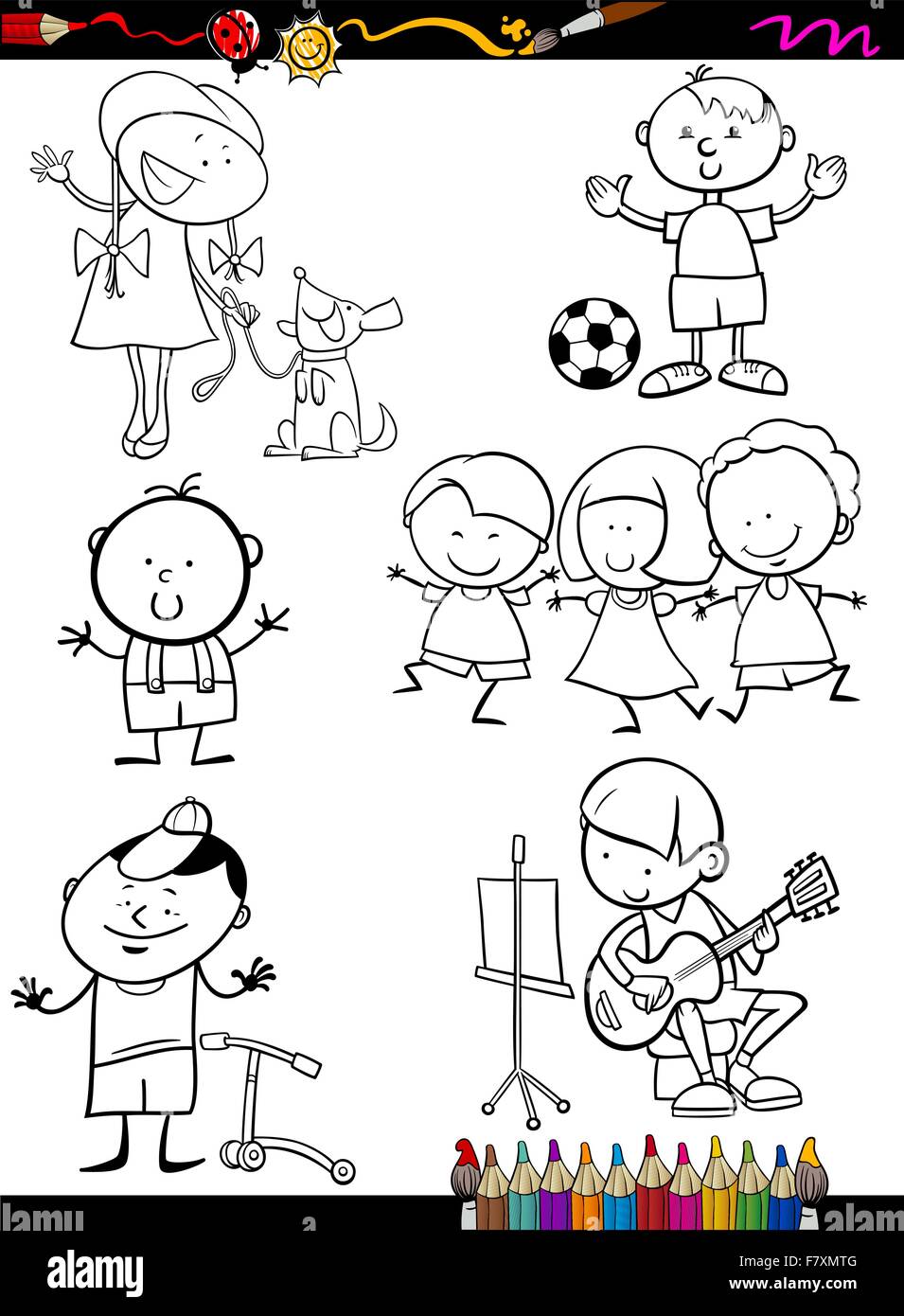 Soccer ball coloring page hi-res stock photography and images - Alamy