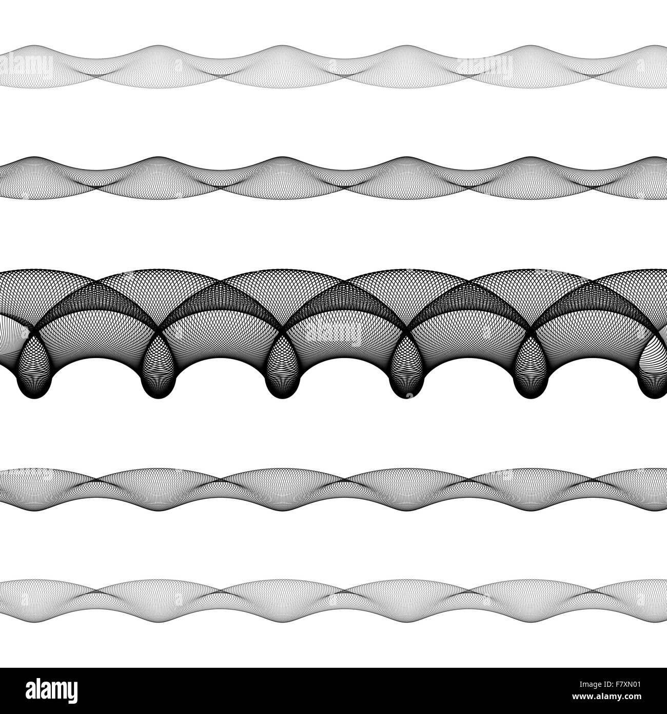 Elliptical page text divider line set Stock Vector Image & Art - Alamy