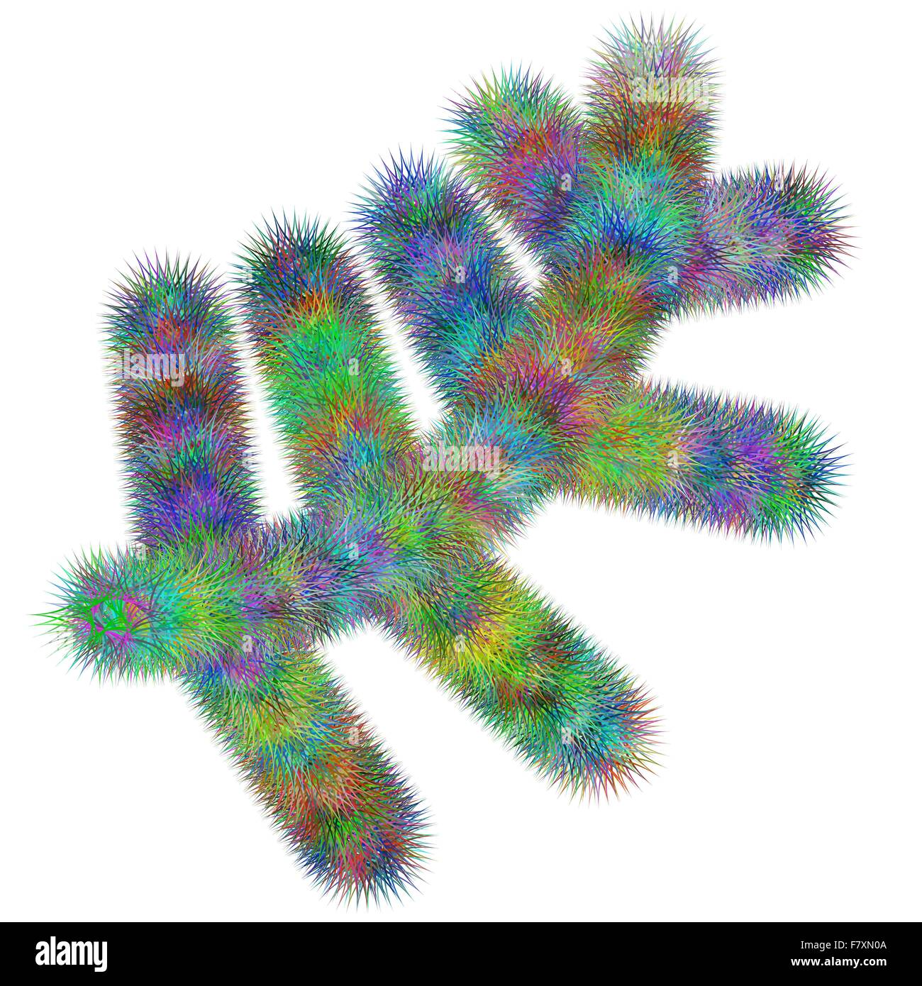 Stylized fractal pine tree branch Stock Vector Image & Art - Alamy