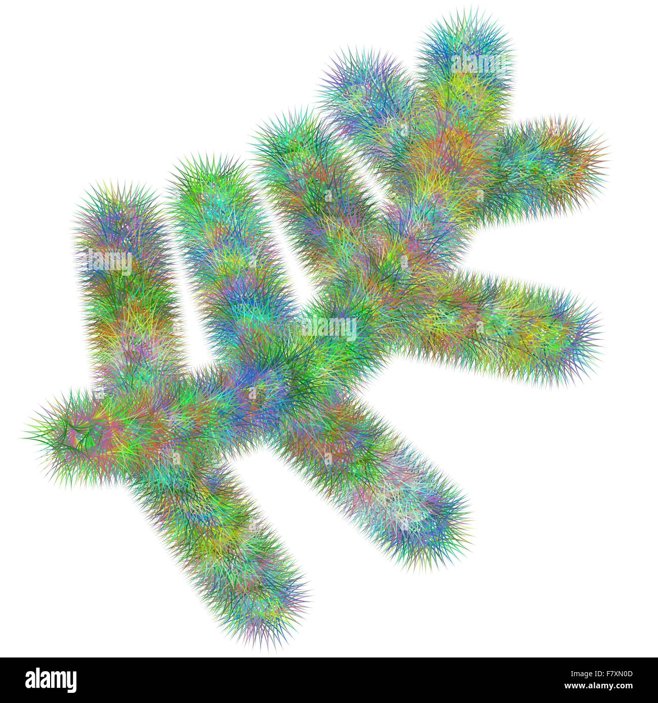 Stylized fractal pine tree branch Stock Vector Image & Art - Alamy