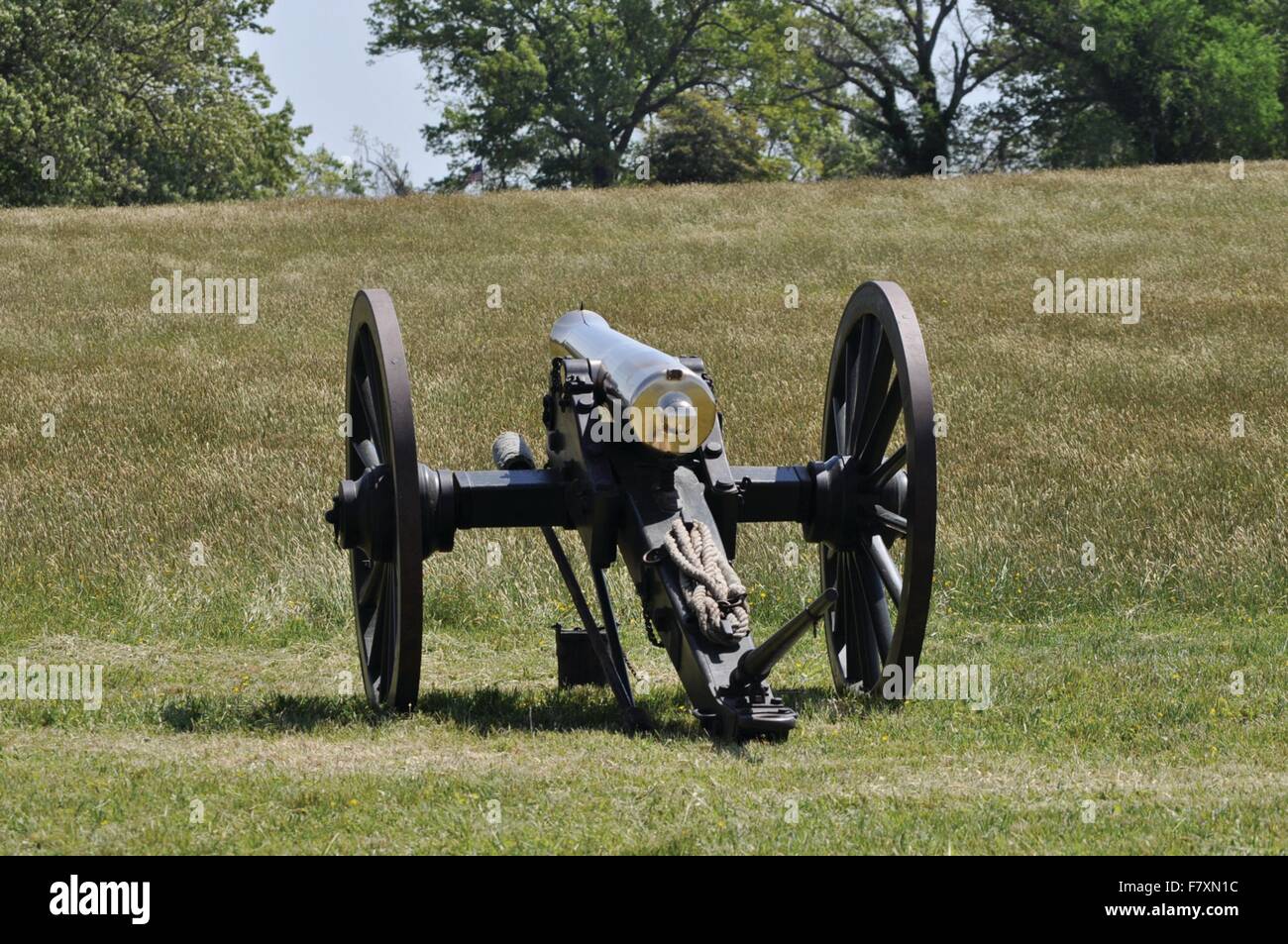 12 pounder brass Napoleon cannon Stock Photo - Alamy