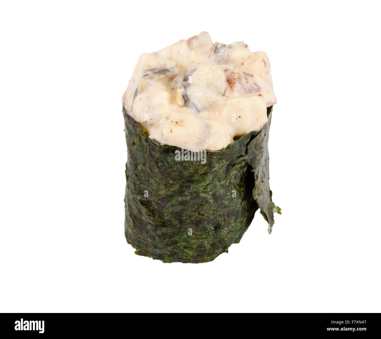 spice sushi unagi with sauced slices of smoked Eel isolated on white background Stock Photo - Alamy