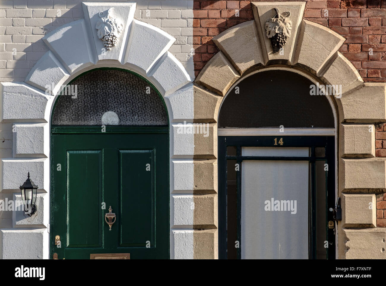Front doors and architectural features Truro Cornwall Stock Photo - Alamy