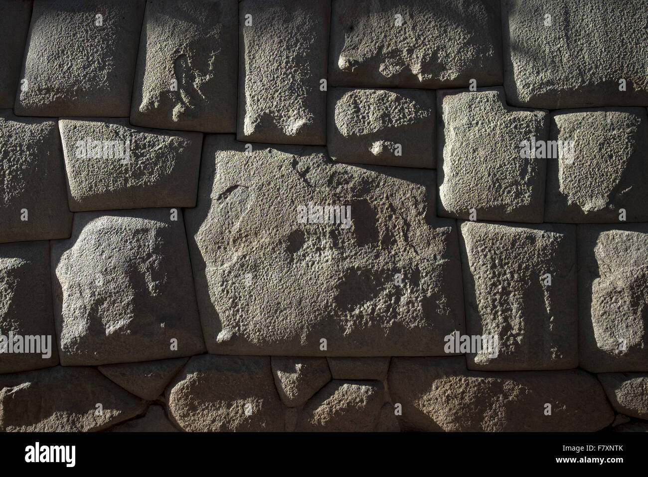 Inca walls of the ancient palace of Inca Roca, today archbishop's ...