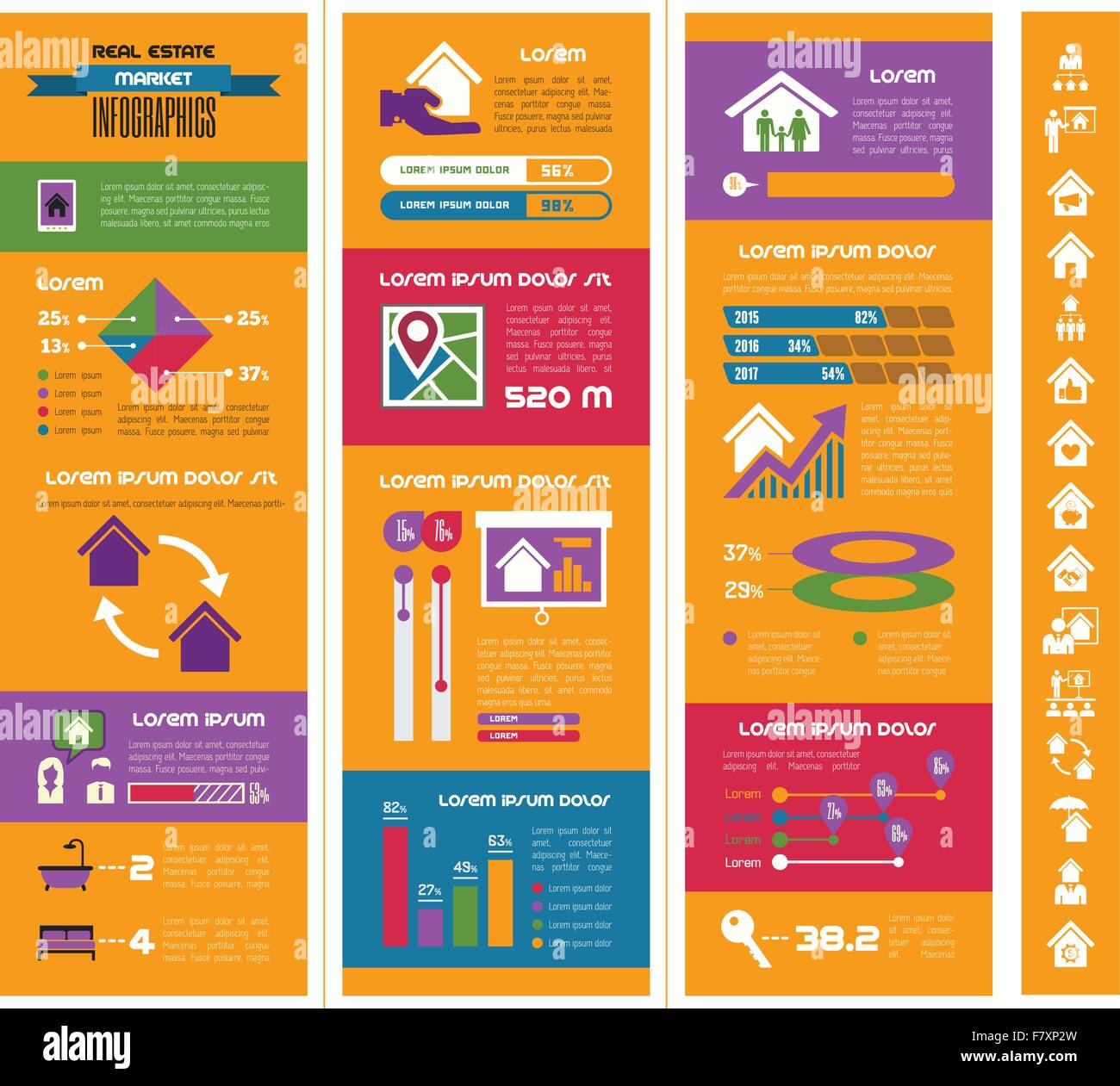 Real Estate Infographics Stock Vector Image & Art - Alamy