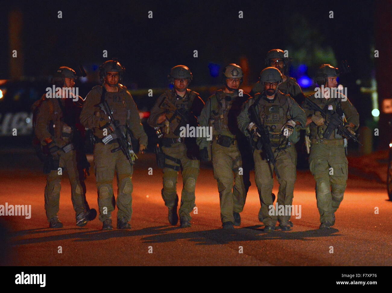 San Bernardino, California, USA. 2nd Dec, 2015. Members with the FBI ... San Bernardino, California, USA. 2nd Dec, 2015. Members with the FBI ...