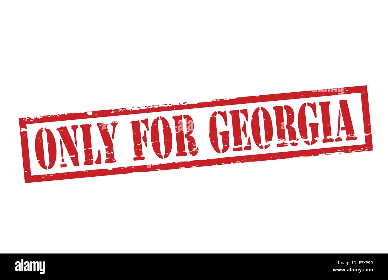 Only for Georgia Stock Vector Image & Art - Alamy