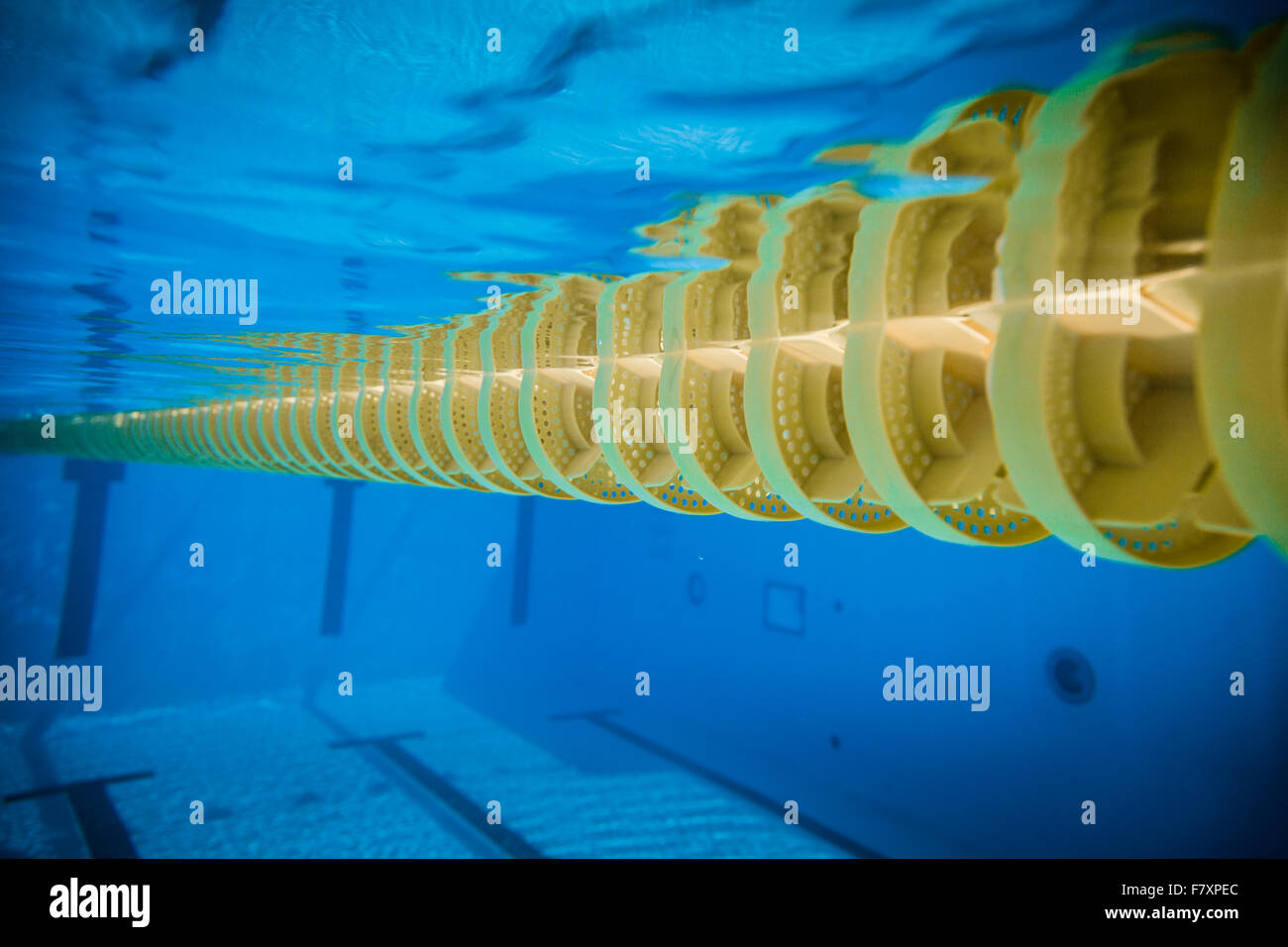 Plastic Swimming Pool Floating Wave-Breaking Lane Line detail from ...