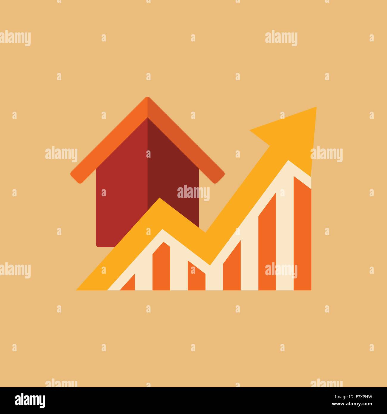 Real estate price trend Stock Vector Images - Alamy