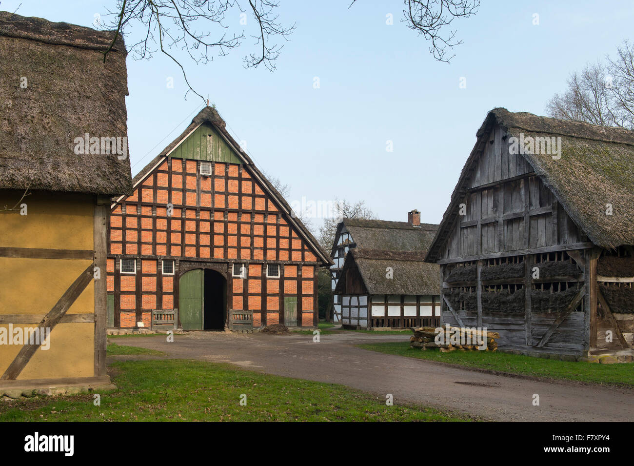 quatmannshof, old farm houses in cloppenburg museum village ...
