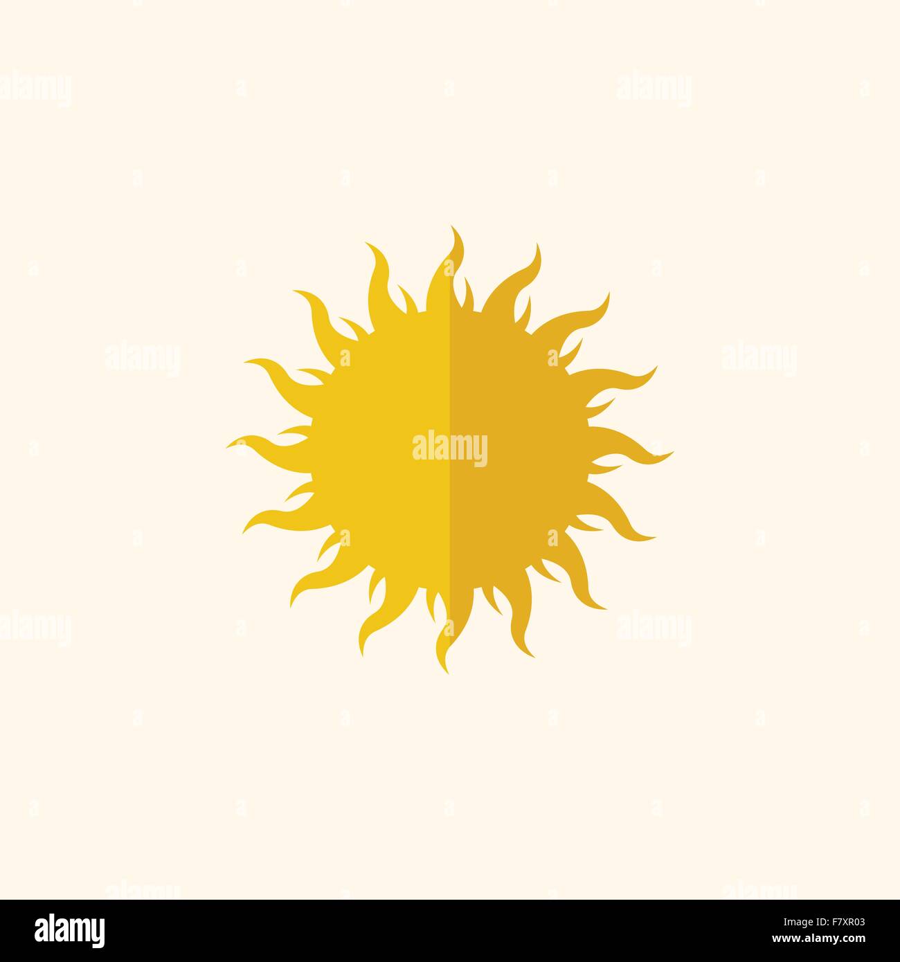 Sun Flat Icon Stock Vector Image & Art - Alamy