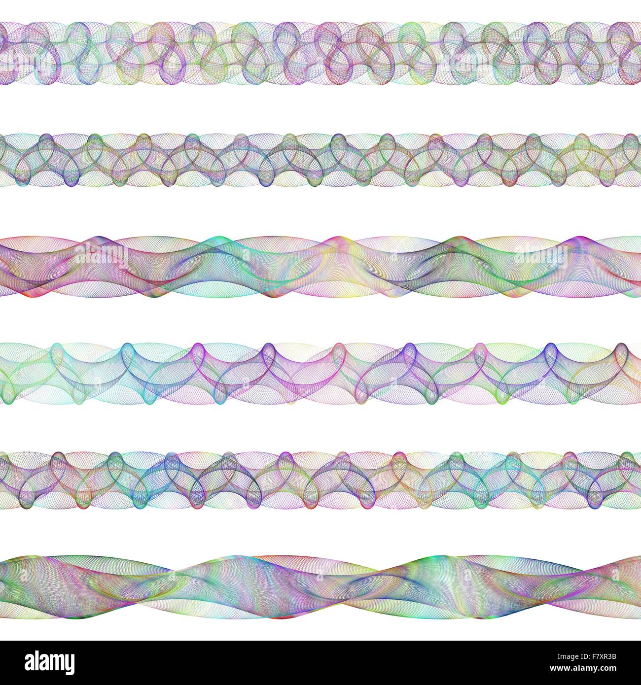 Color digital design page divider line set Stock Vector Image & Art - Alamy