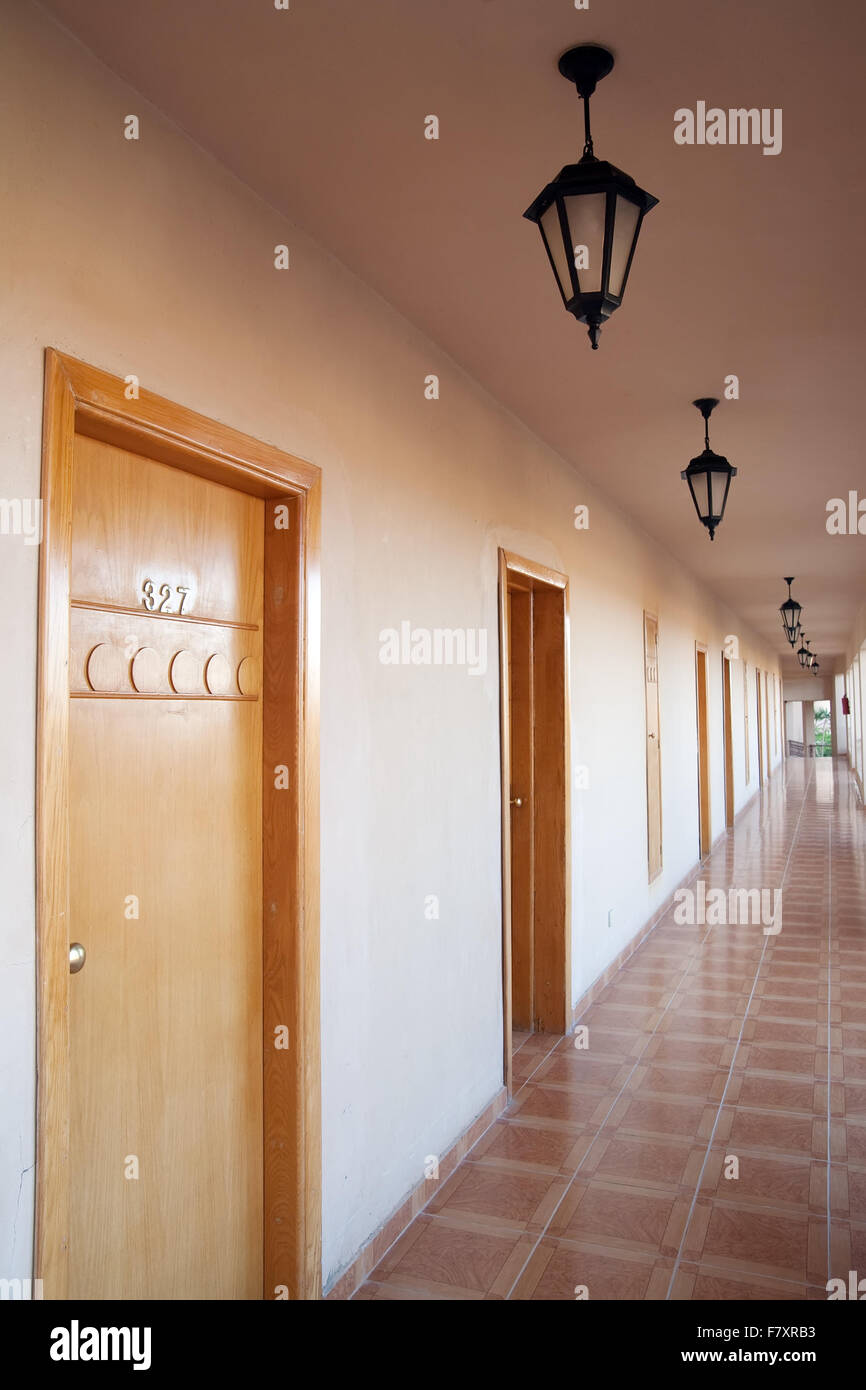 Hostel corridor room doors hi-res stock photography and images - Alamy