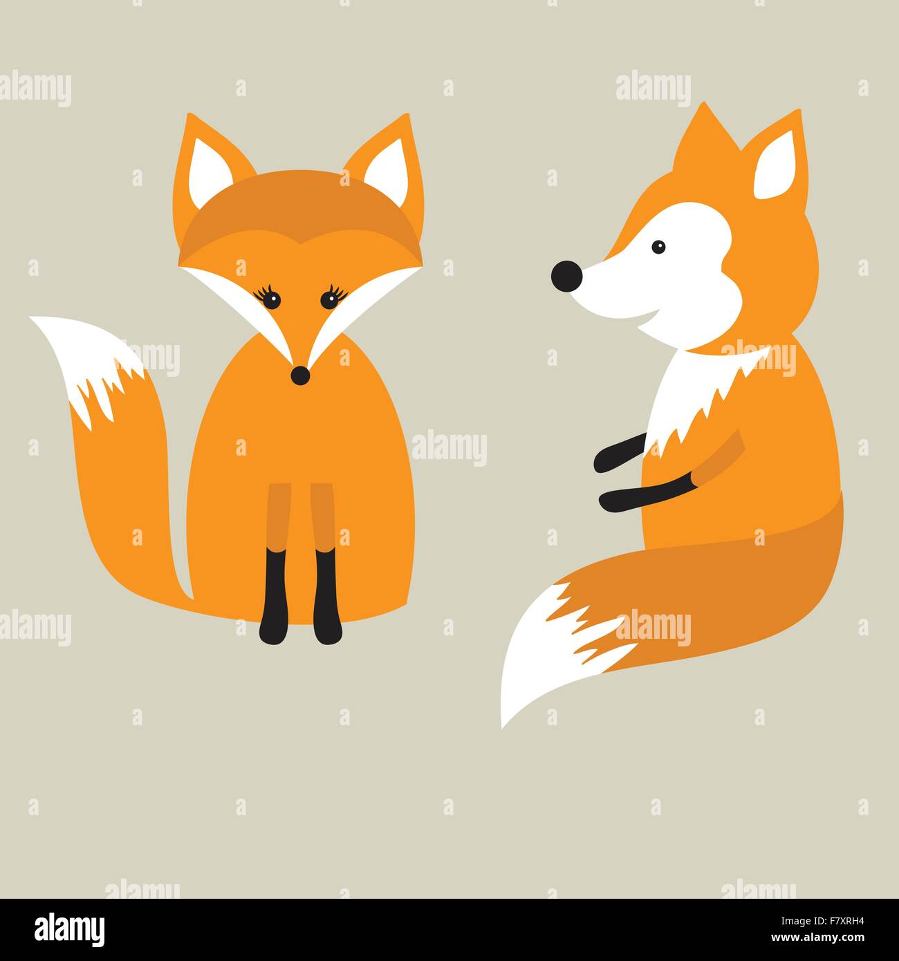Male fox Stock Vector Images - Alamy