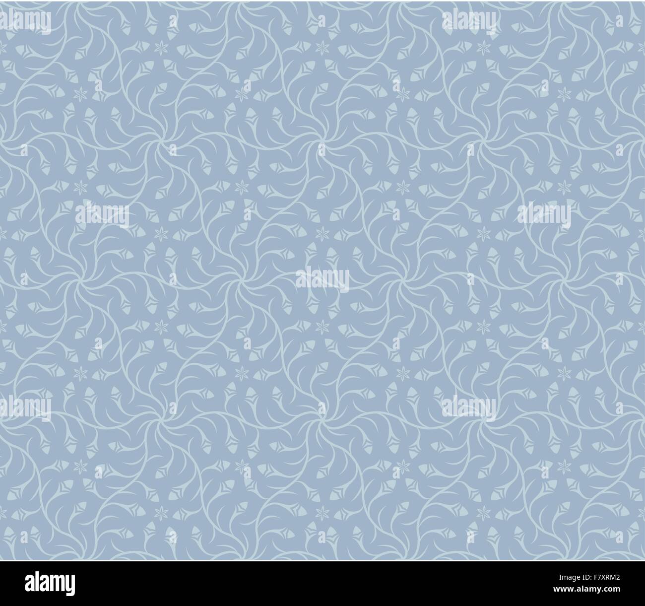 Grey blue seamless floral pattern wallpaper Stock Vector Image & Art ...