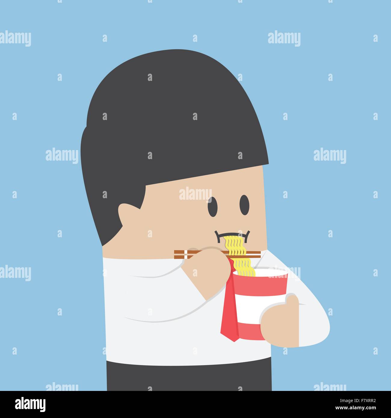 Eating yum Stock Vector Images - Alamy