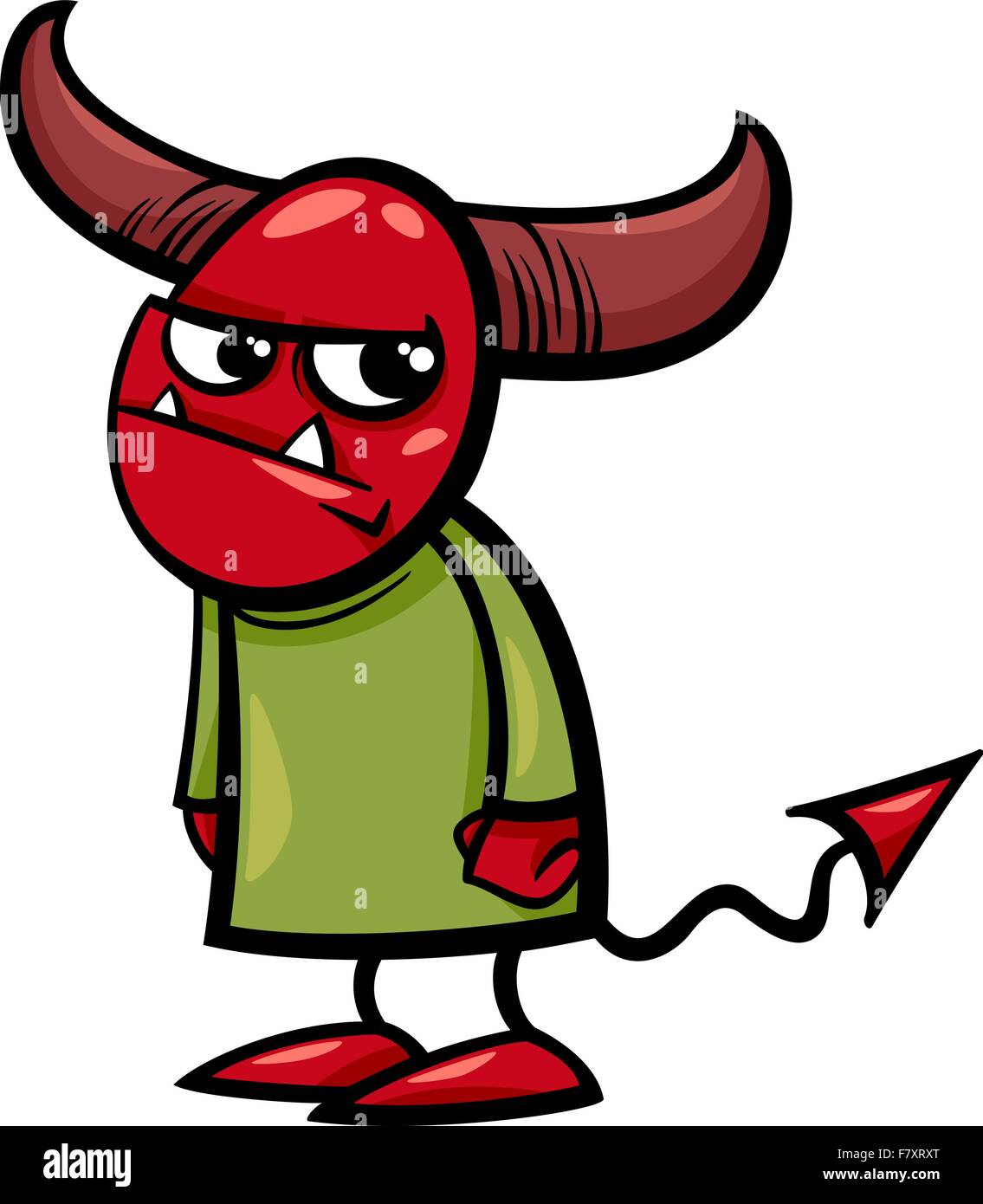 little devil cartoon illustration Stock Vector Image & Art - Alamy
