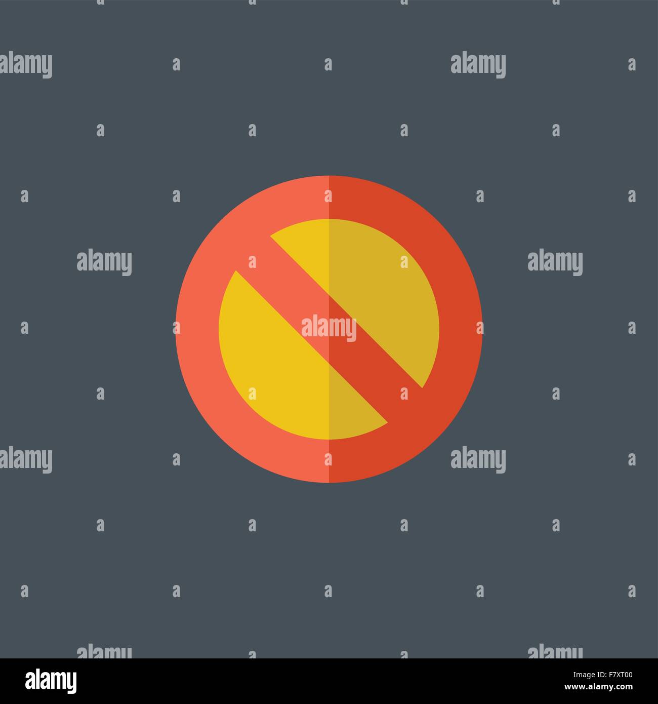 Stop Flat Icon Stock Vector Image & Art - Alamy