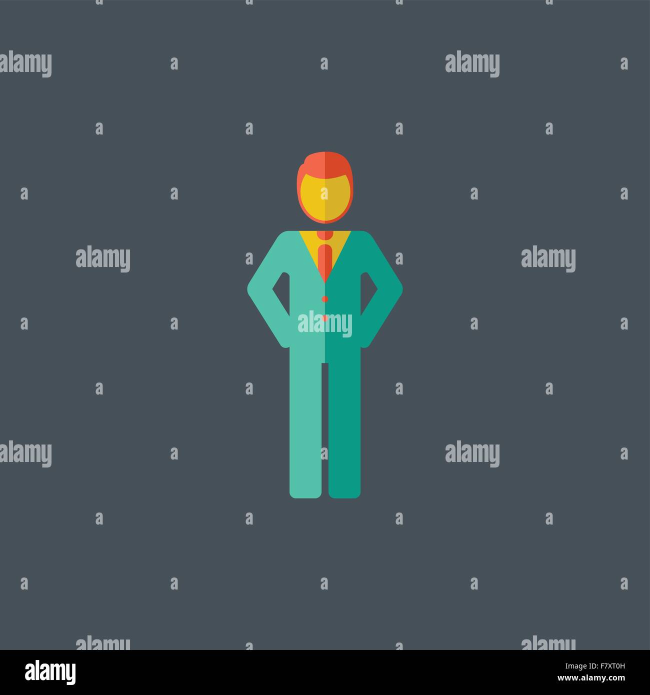 Man Flat Icon Stock Vector Image & Art - Alamy
