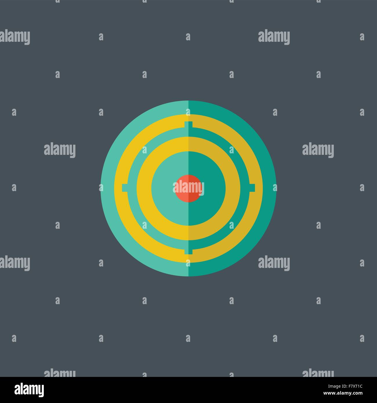 Target Flat Icon Stock Vector Image & Art - Alamy