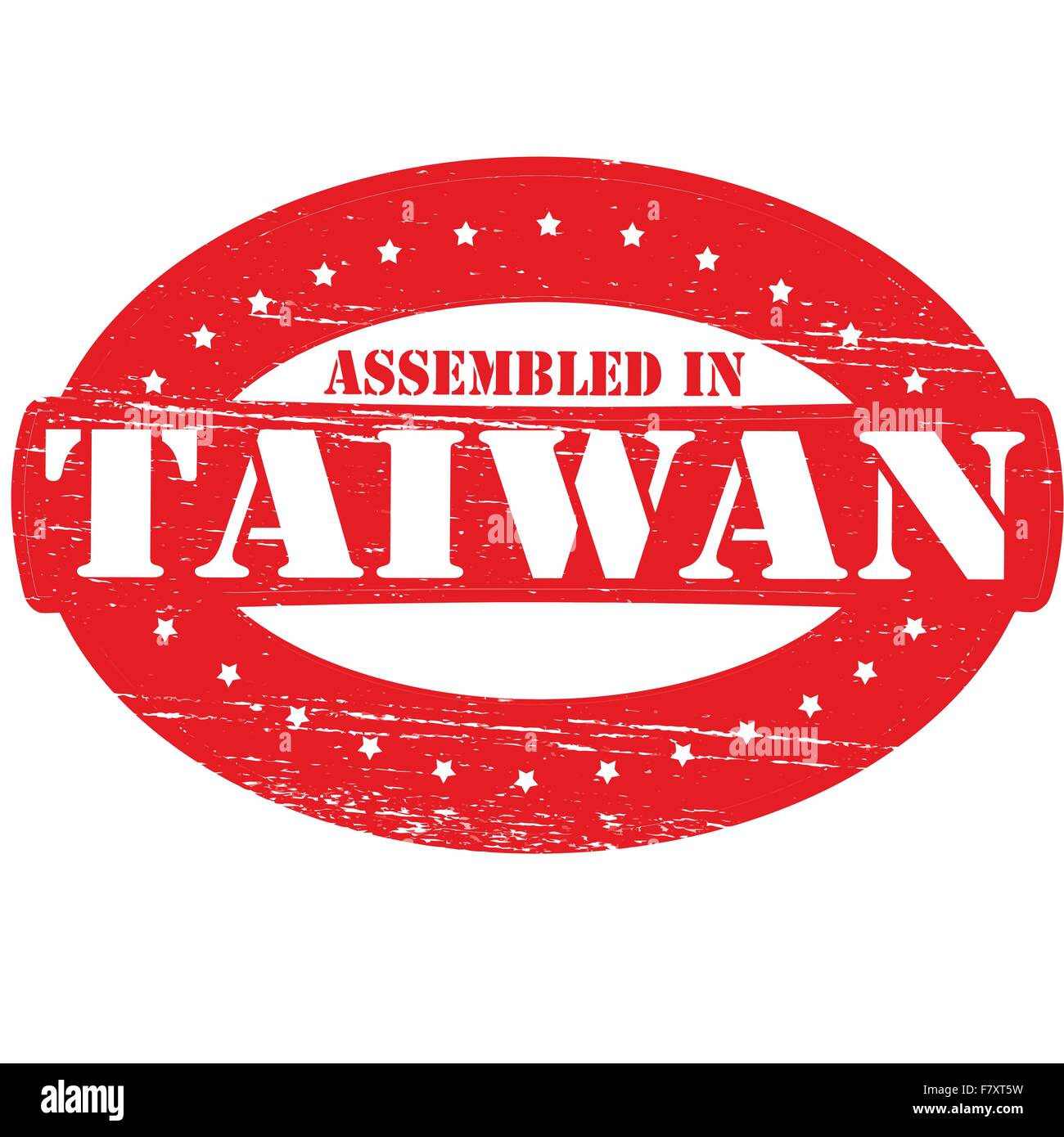 Assembled in Taiwan Stock Vector Image & Art - Alamy