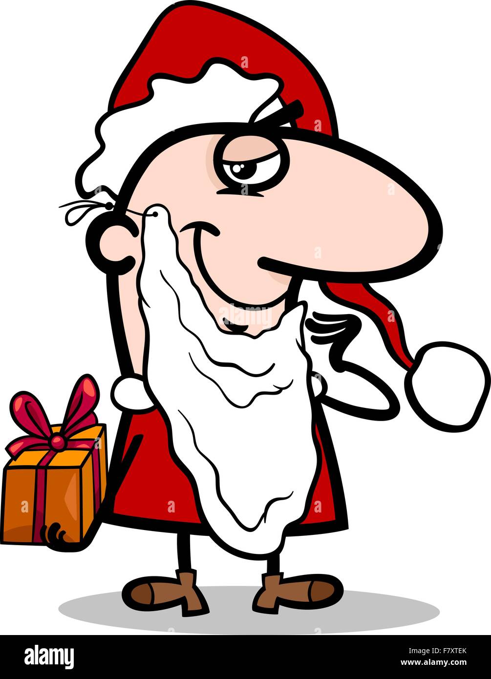 Cartoon illustration father gift Stock Vector Images - Alamy