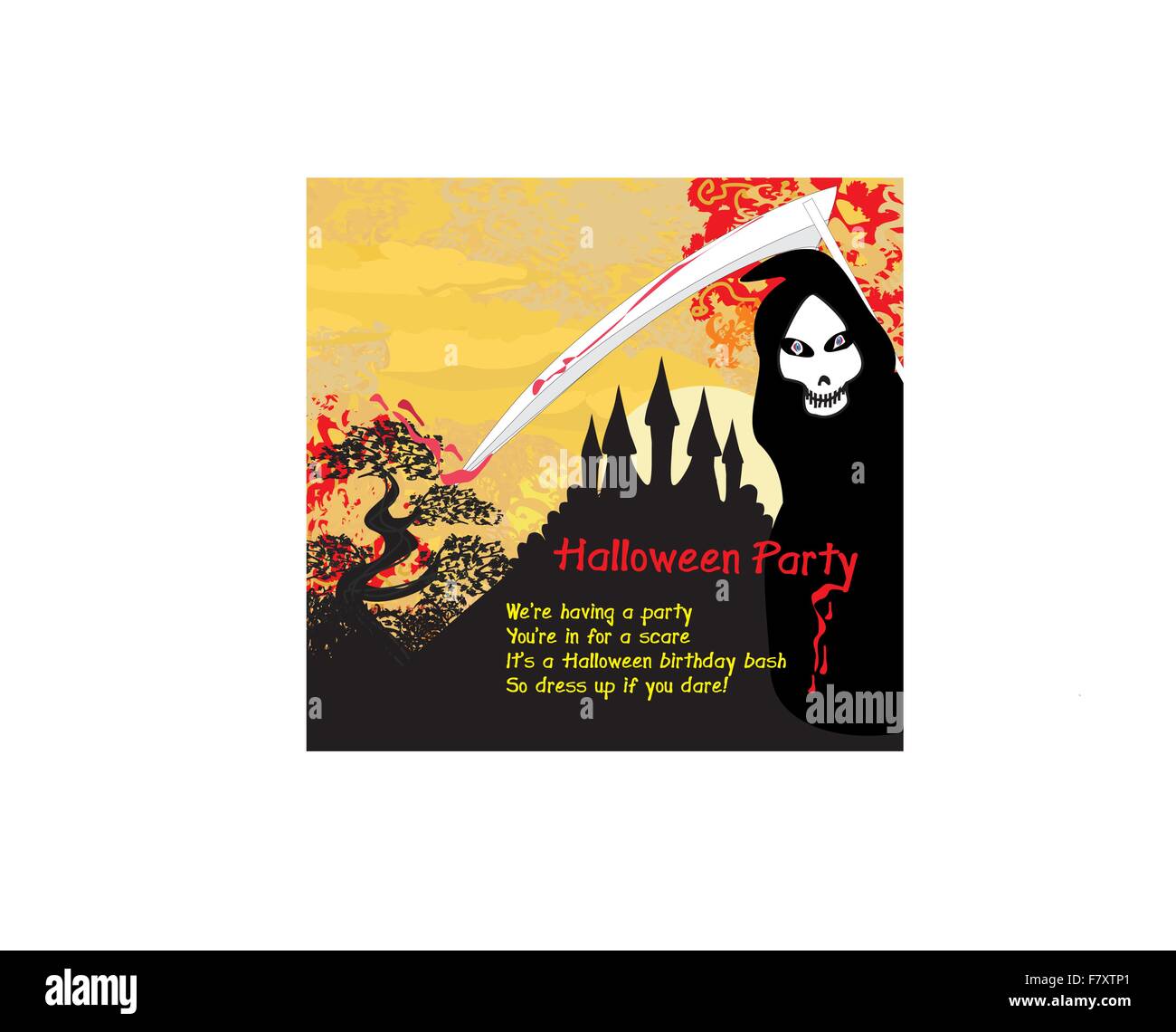 Castle spooky night Cut Out Stock Images & Pictures - Alamy