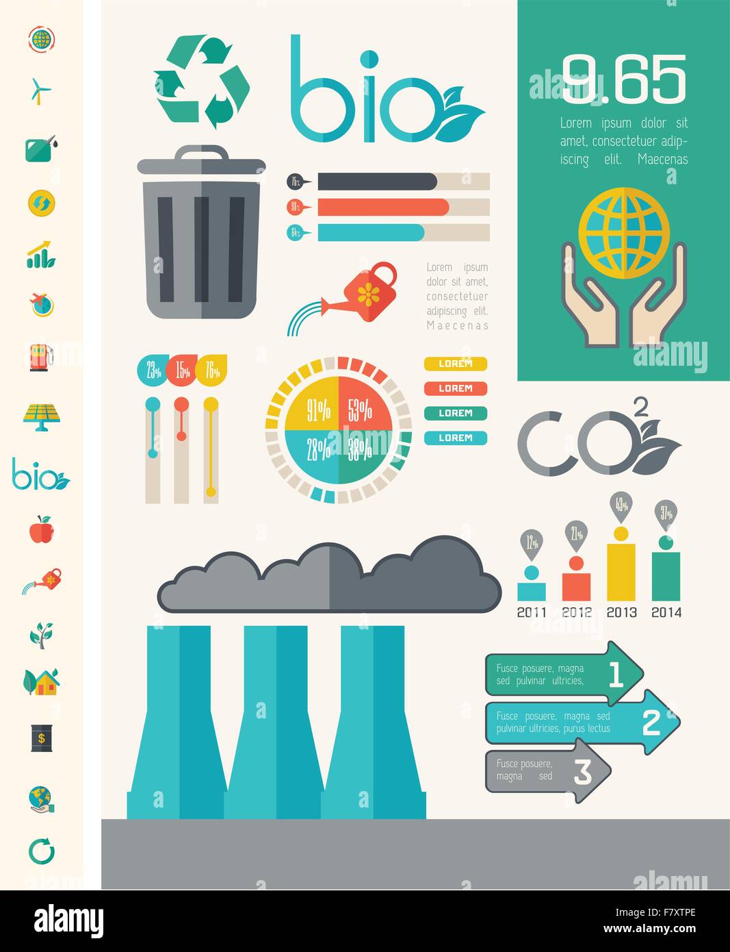 Ecology Infographic Template Stock Vector Image & Art - Alamy