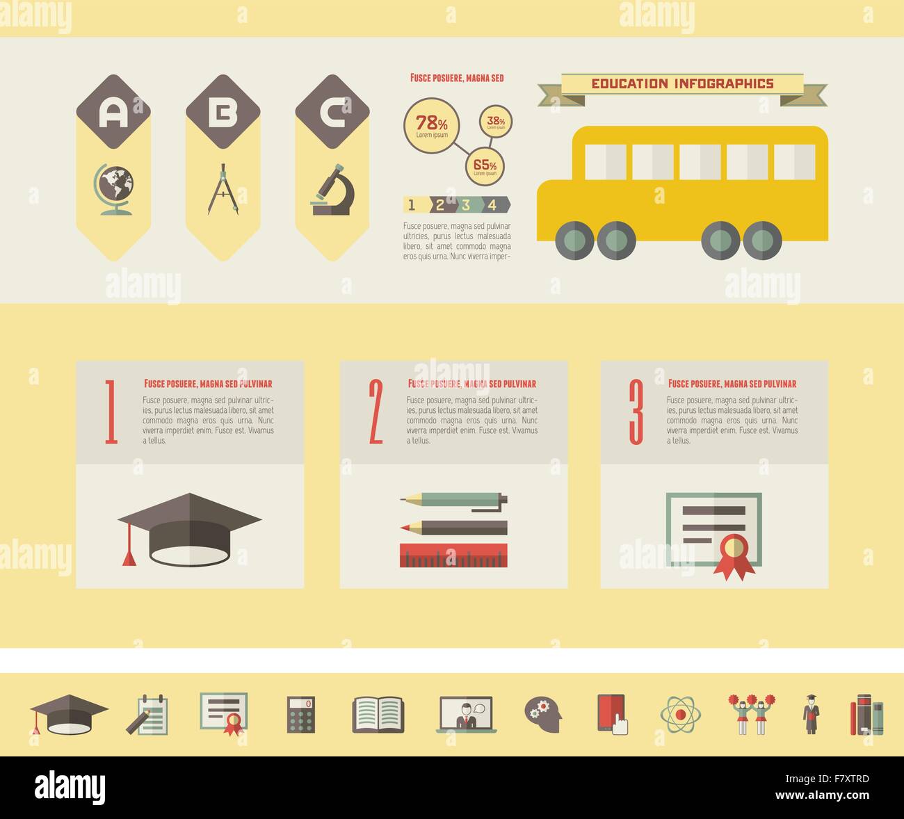 Studying education infographics vector hi-res stock photography and ...