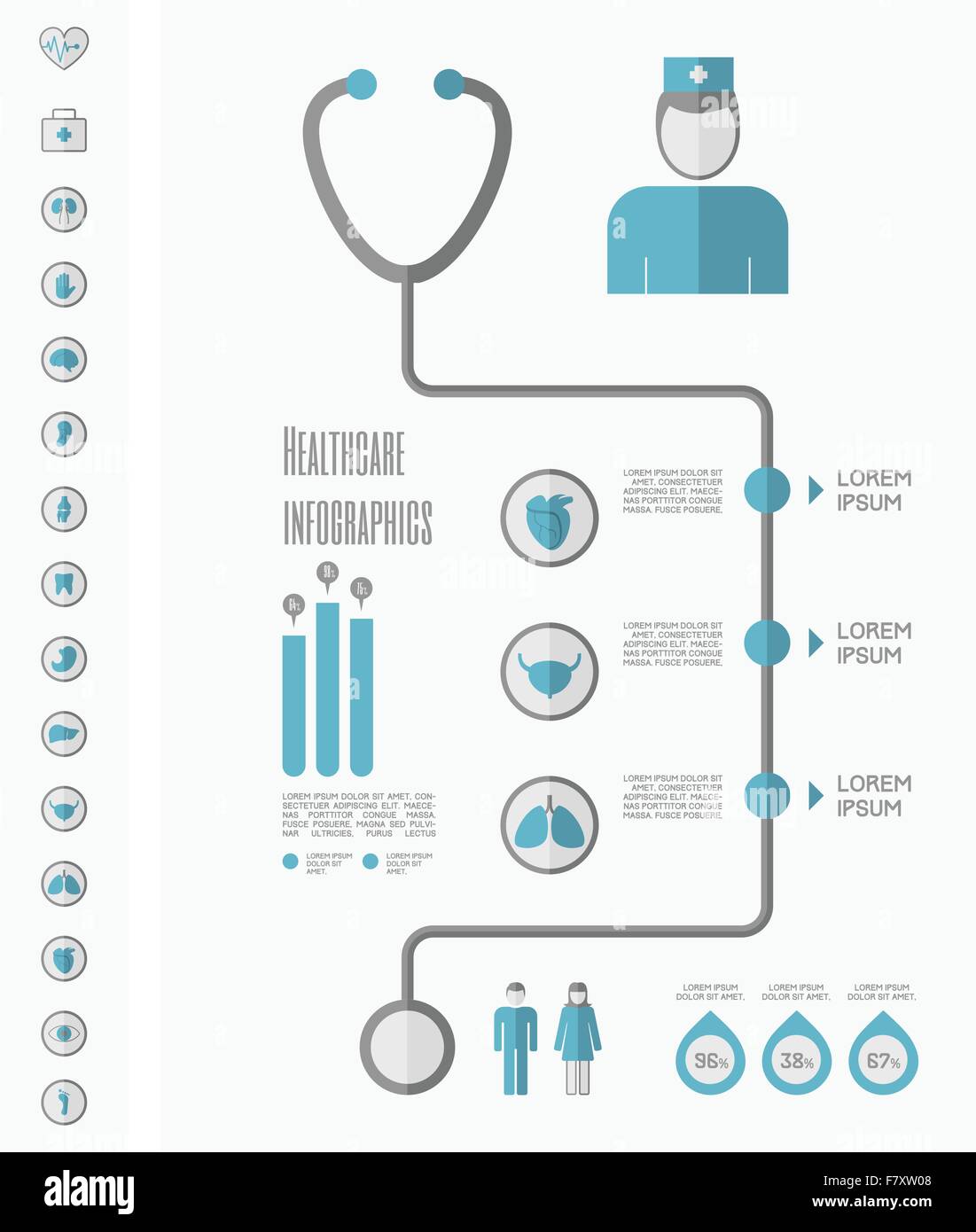 Medical Infographic Template Stock Vector Image & Art - Alamy
