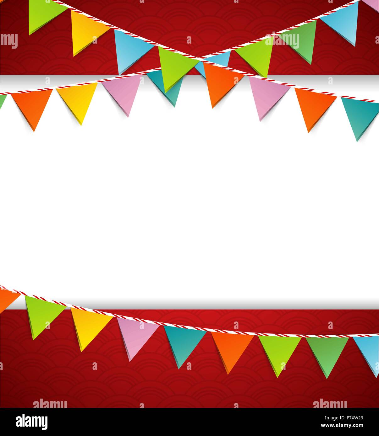 Multi colored bunting Stock Vector Images - Alamy