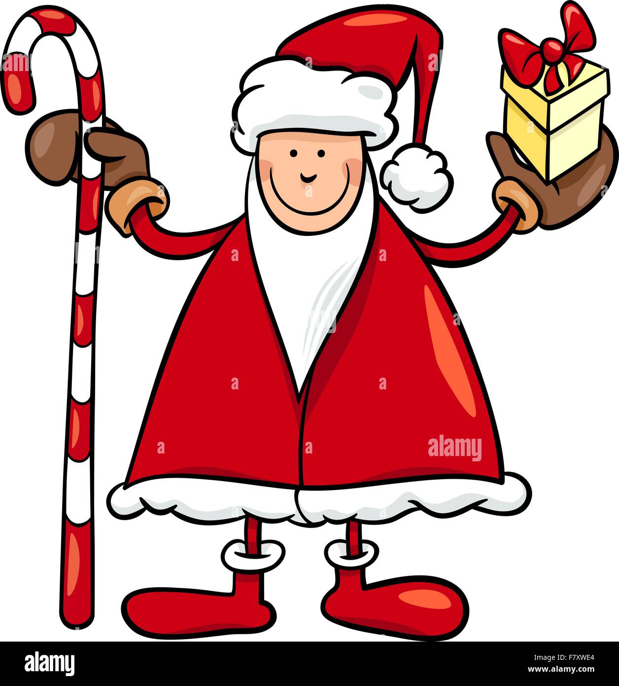 santa claus cartoon illustration Stock Vector Image & Art - Alamy