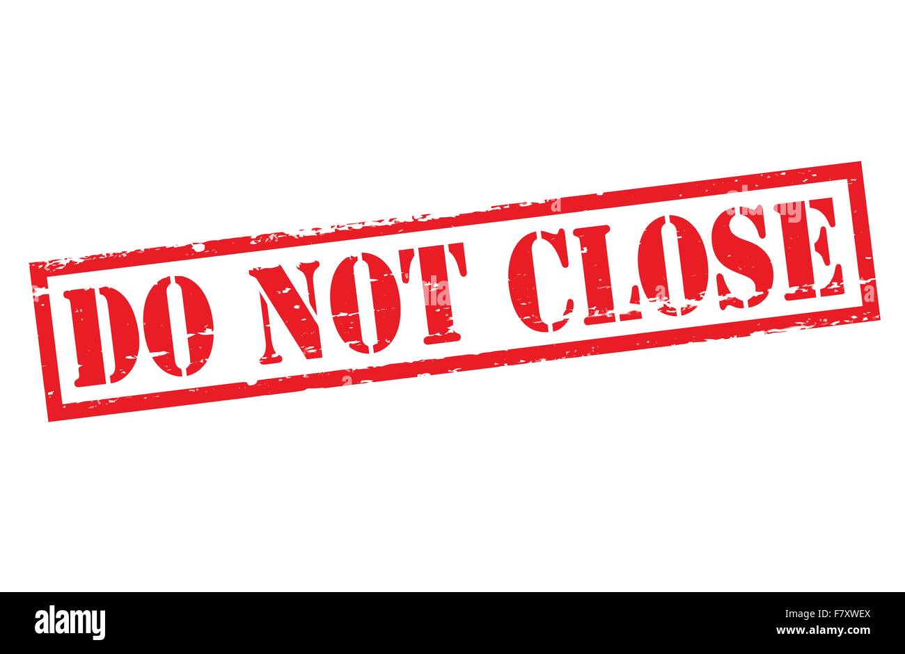 Do not close Stock Vector Image & Art - Alamy