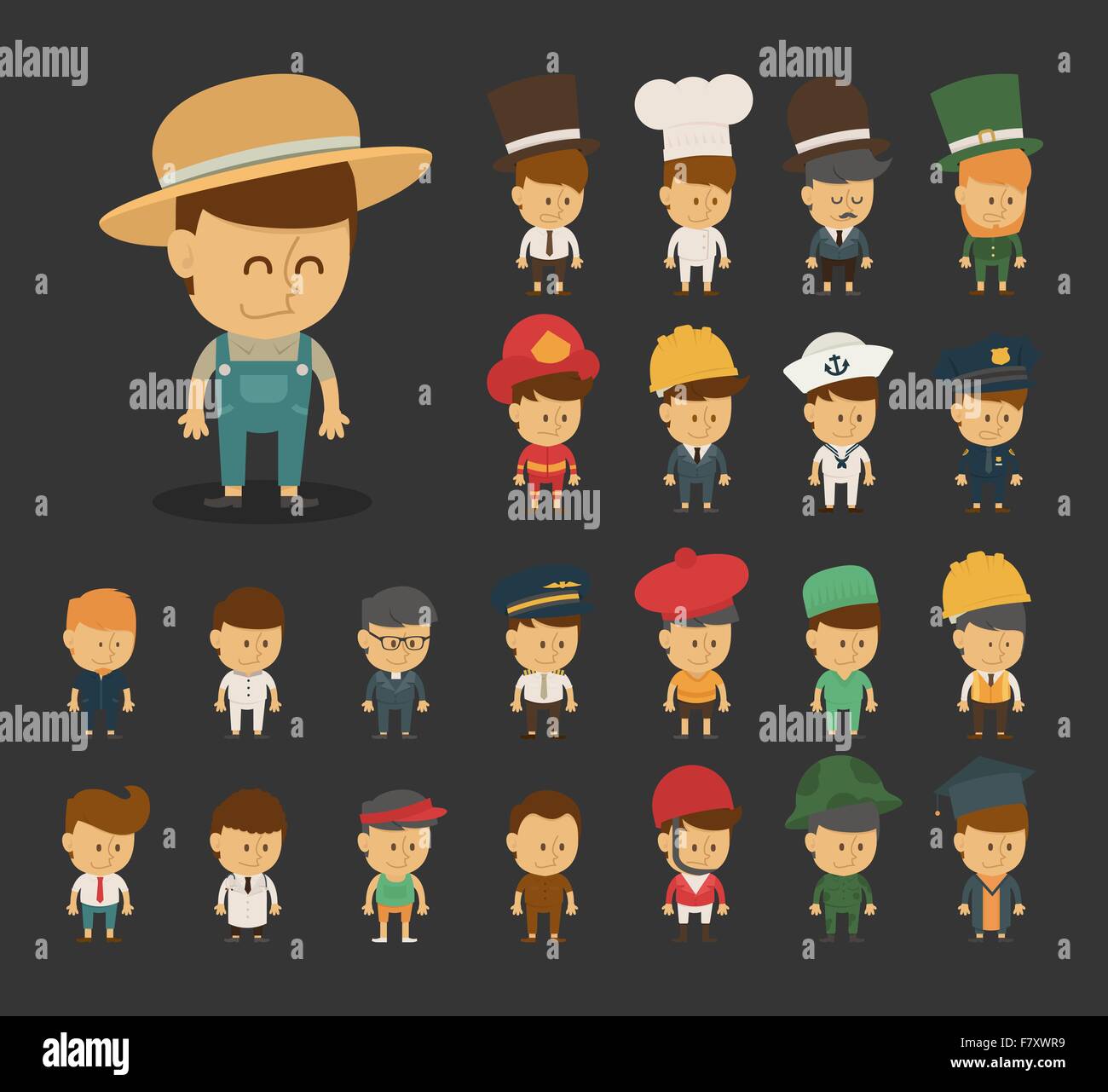 Group of professions cartoon characters Stock Vector Image & Art - Alamy