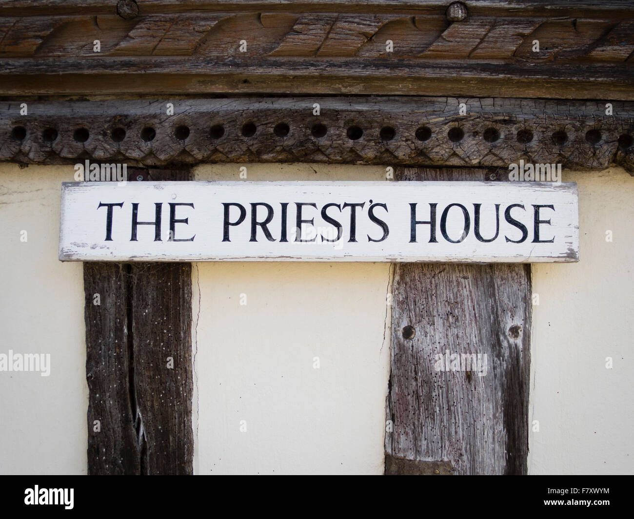 The Priest's house sign Stock Photo - Alamy
